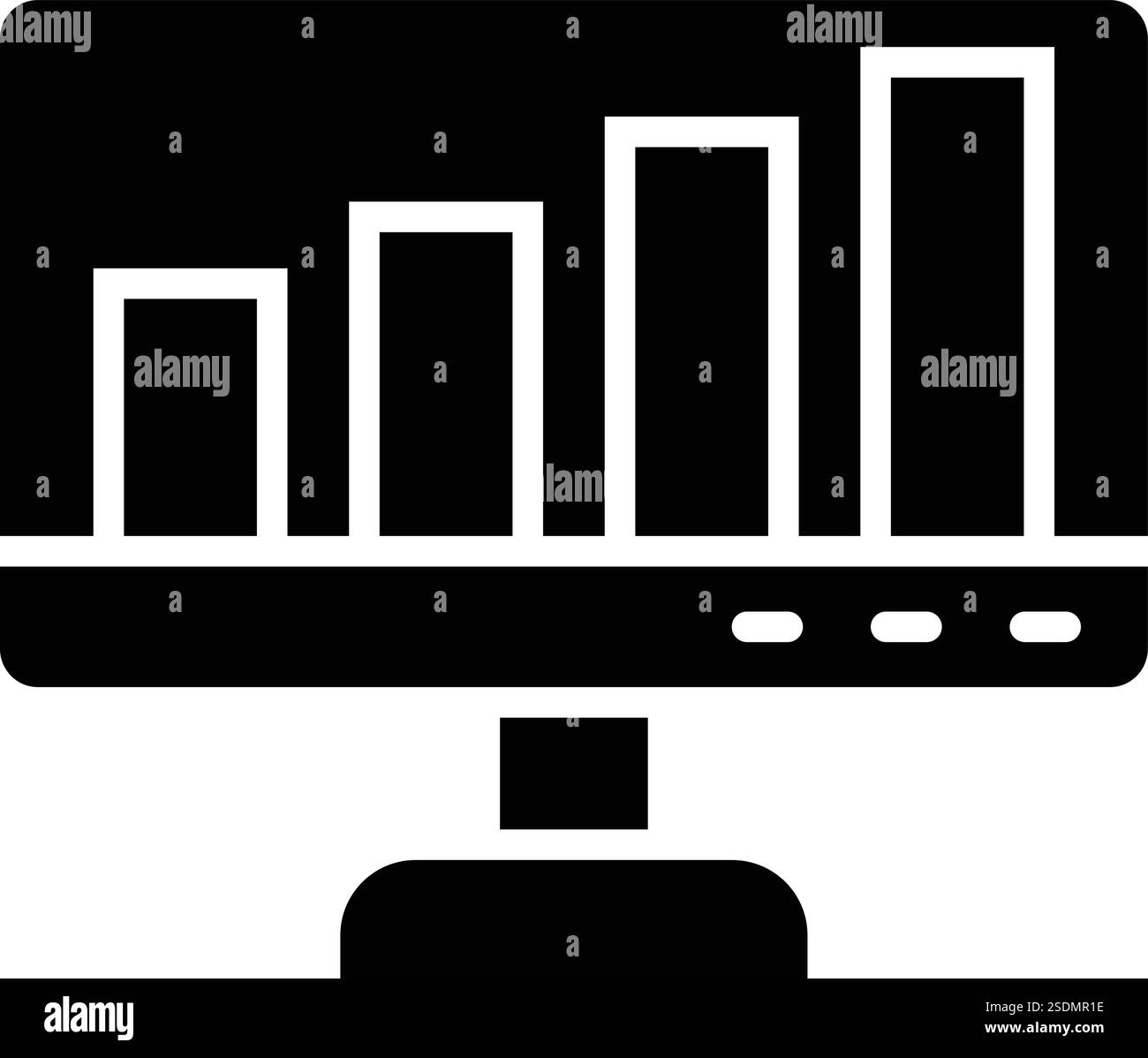 Bar chart outline vector Cut Out Stock Images & Pictures - Alamy