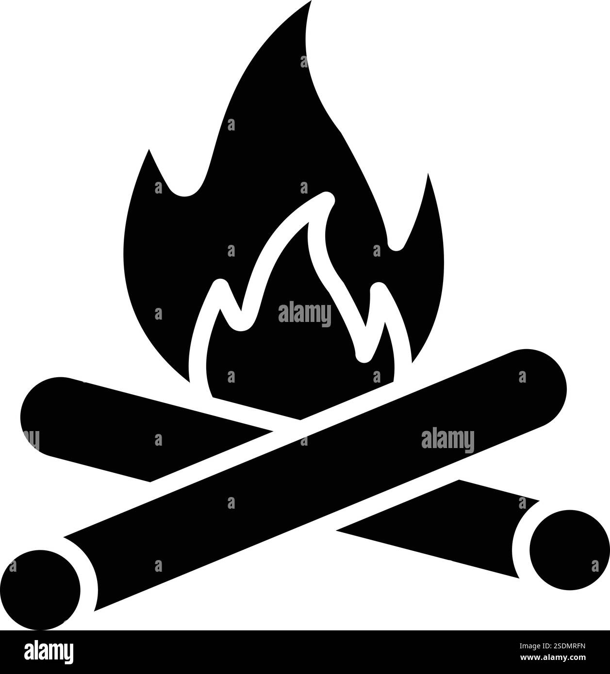 Bonfire isolated vector vectors Black and White Stock Photos & Images ...