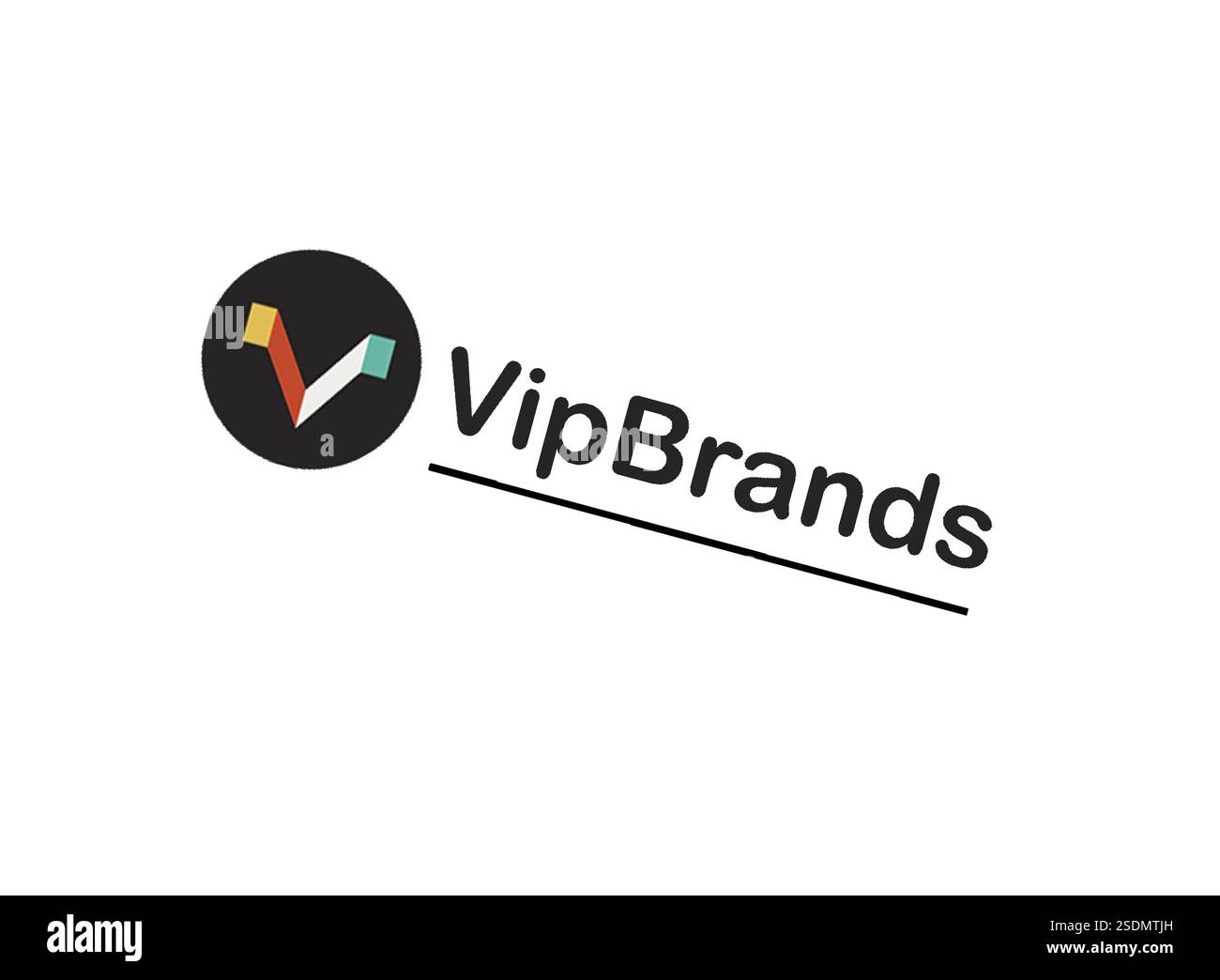 Turned to the right, VipBrands Logo, E commerce, Logo Stock Photo - Alamy