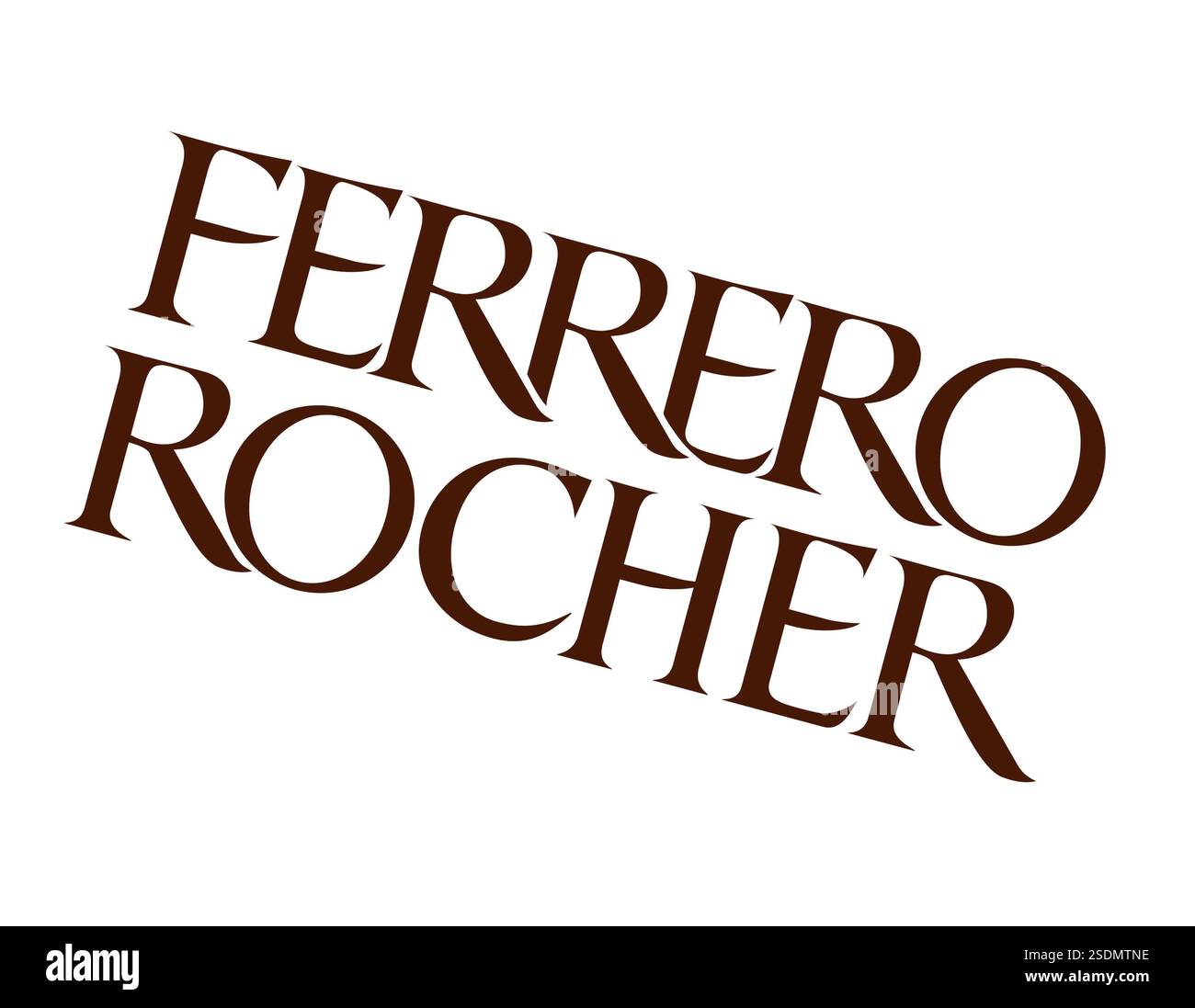 Rotated to right, Ferrero Rocher Logo, Food, Logo Stock Photo - Alamy