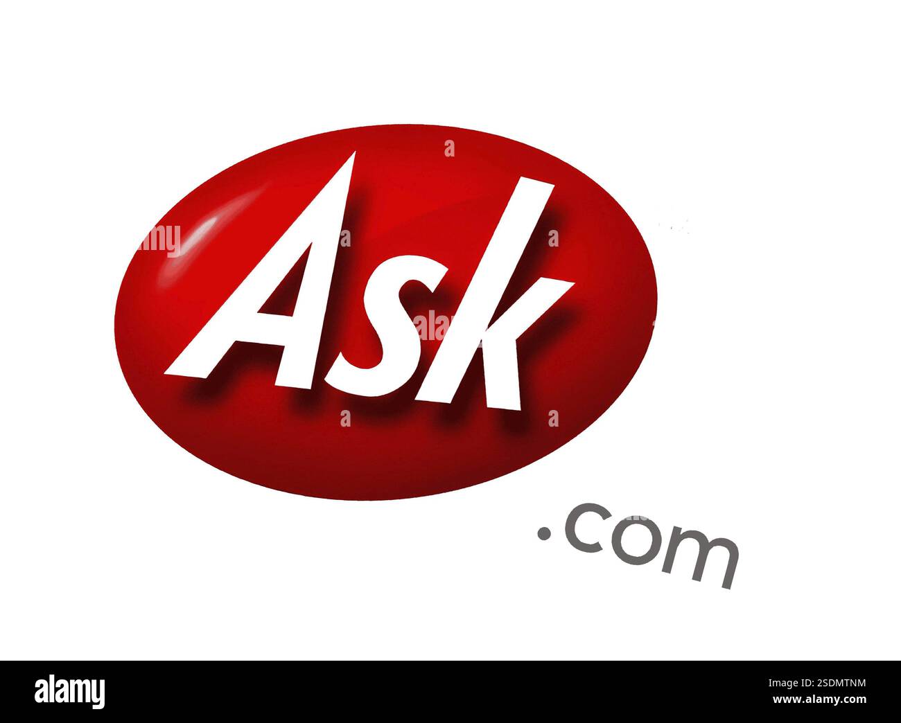 Rotated to right, Ask Logo 2007, Internet, Old Logo from 2007 Stock ...