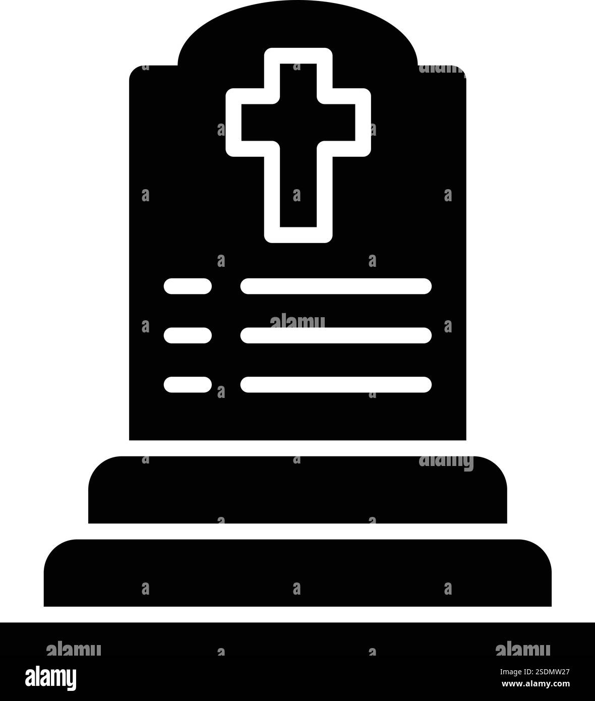 Cemetery Vector Icon Design Illustration Stock Vector Image & Art - Alamy