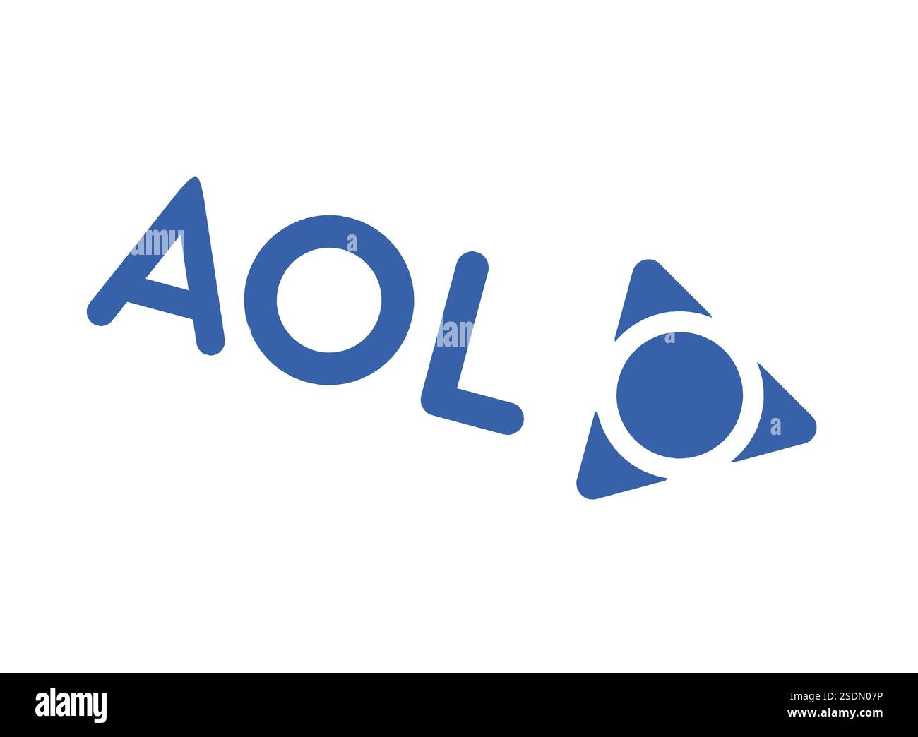 Rotated to right, AOL Logo 2006, Mediatv, Old Logo from 2006 Stock ...