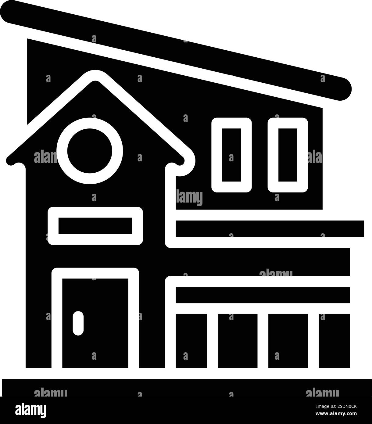 Villa Vector Icon Design Illustration Stock Vector Image & Art - Alamy