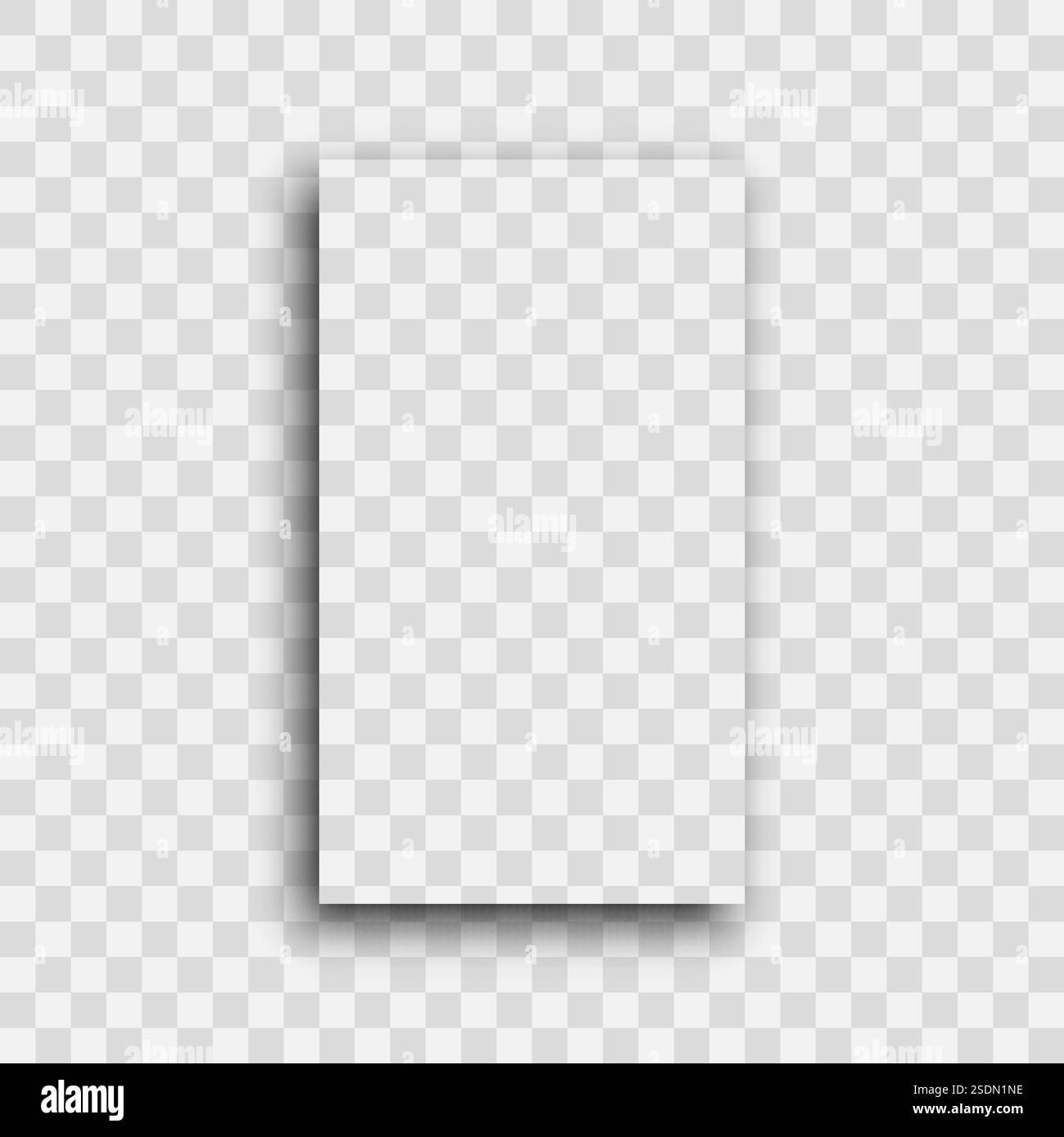 Dark transparent realistic shadow. Shadow of a vertical rectangle ...