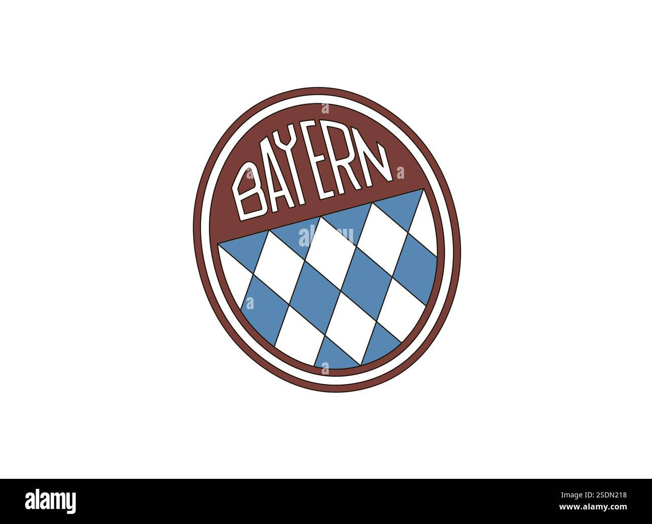 Rotated to left, Bayern Munchen 1965, Soccer, Old Logo from 1965 Stock ...