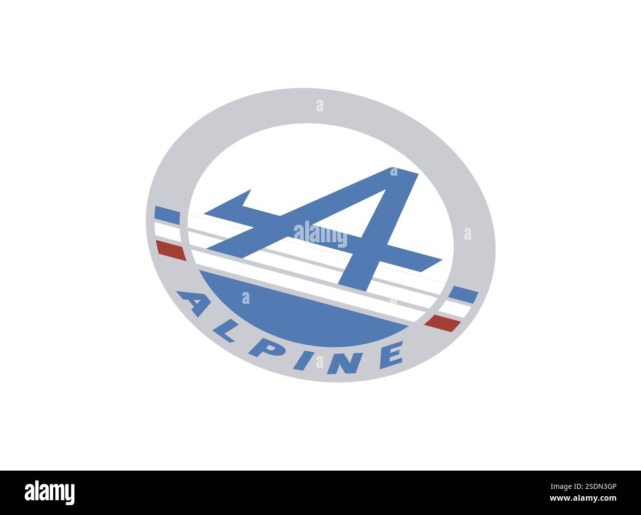 Rotated to right, Alpine Motor Logo 1976, Car, Old Logo from 1976 Stock ...
