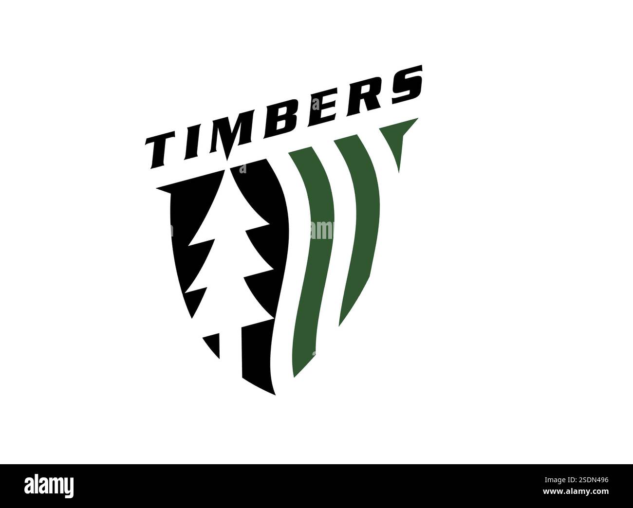 Nach links gedreht, Portland Timbers Logo 2001, Fussball, Historisches ...