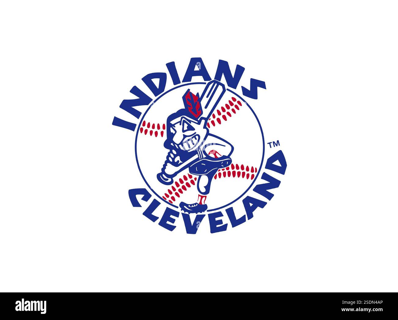 Rotated to left, Cleveland Indians Logo 1973, Baseball, Old Logo from ...