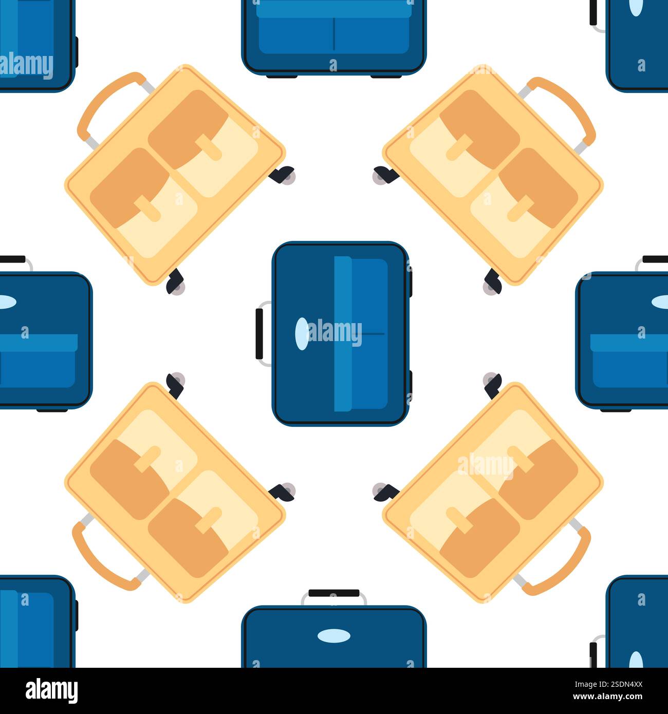 Seamless pattern with travel bag with luggage. Background with suitcase ...