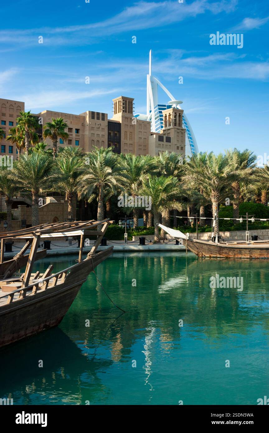 DUBAI, UAE - NOVEMBER 15: View of the hotel Burj Al Arab from Souk ...
