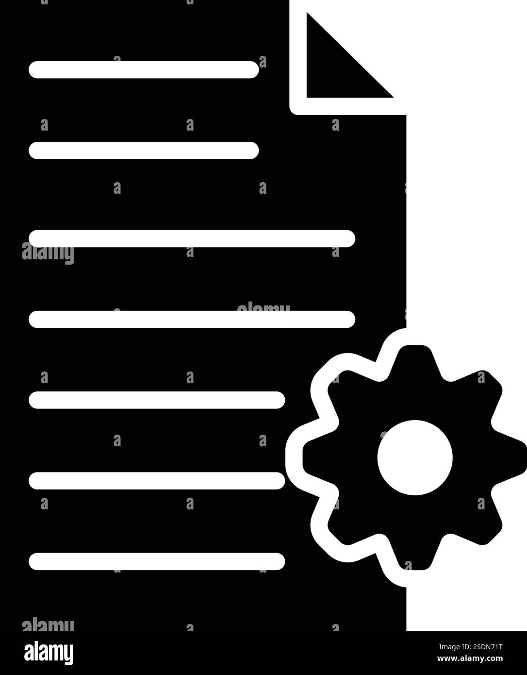 Business process icons set Black and White Stock Photos & Images - Alamy