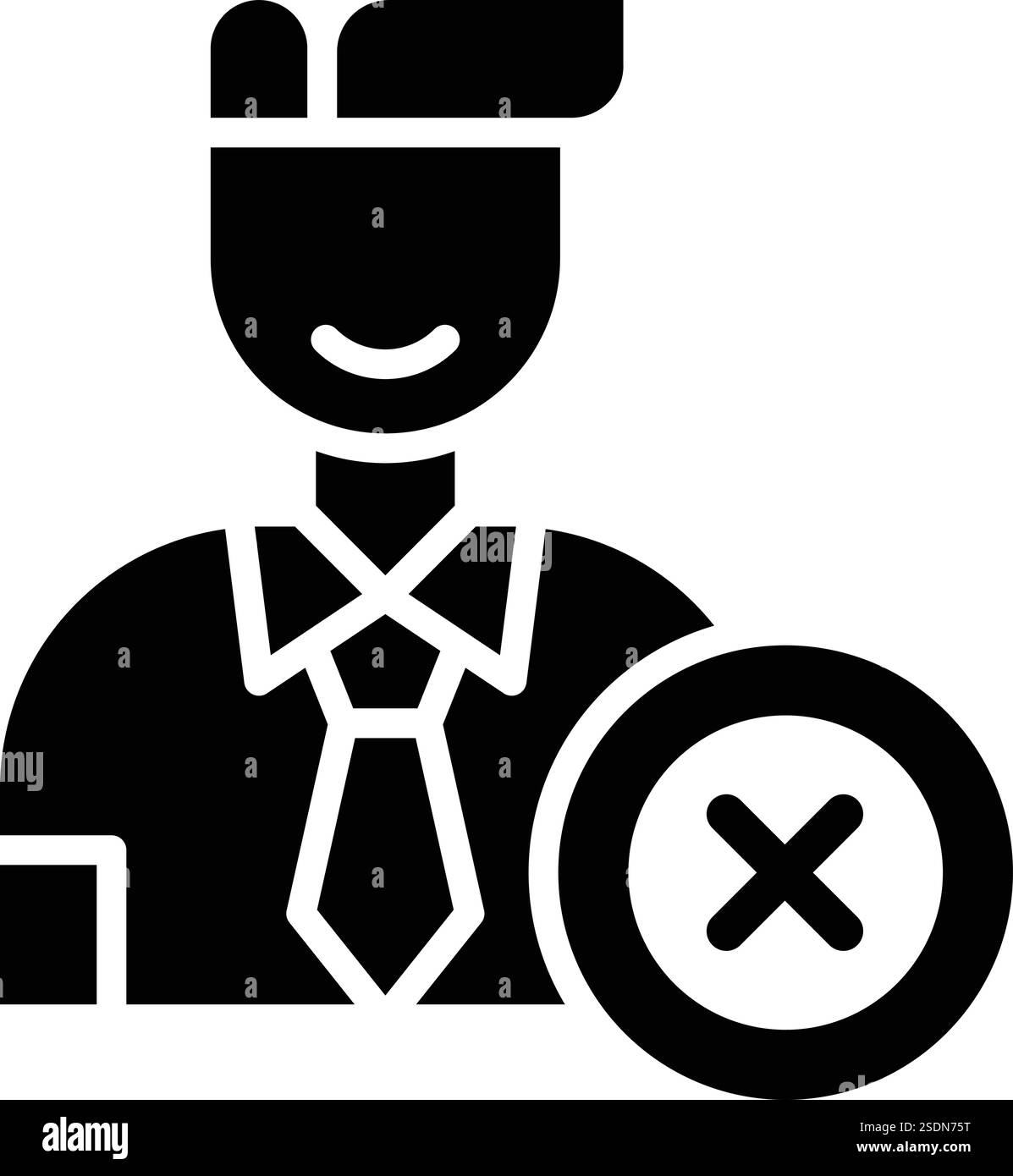 Reject Vector Icon Design Illustration Stock Vector Image & Art - Alamy