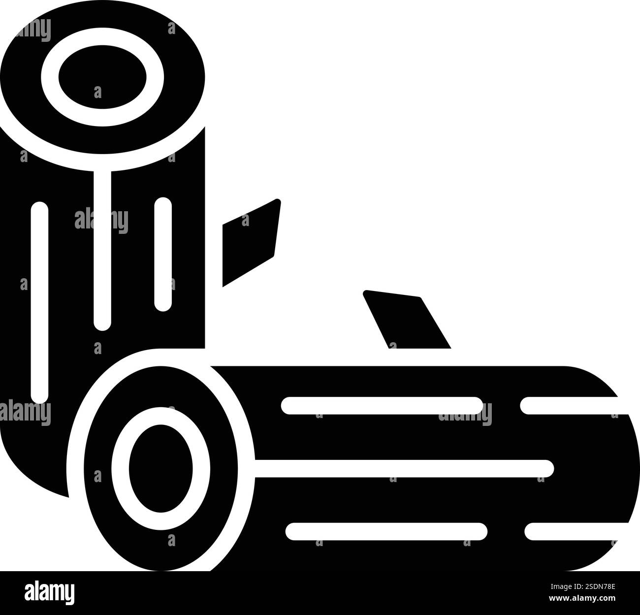 Wood icon illustration Stock Vector Images - Alamy