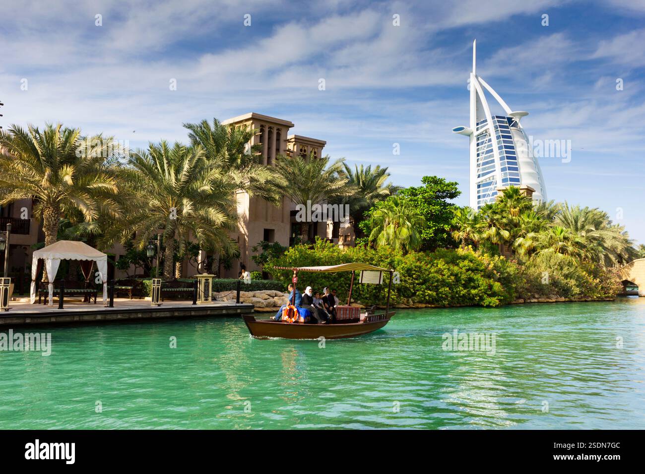 DUBAI, UAE - NOVEMBER 15: View of the hotel Burj Al Arab from Souk ...