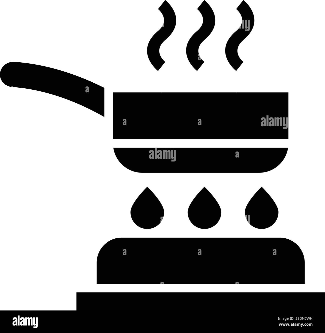 Frying Pan Vector Icon Design Illustration Stock Vector Image And Art Alamy