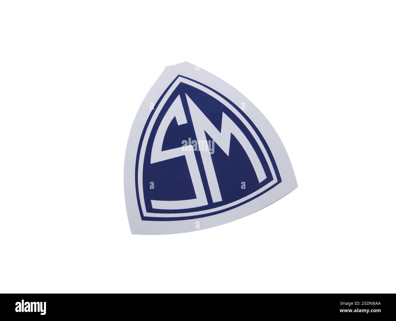 Turned to the left, Santa Matilde logo, logo Stock Photo - Alamy