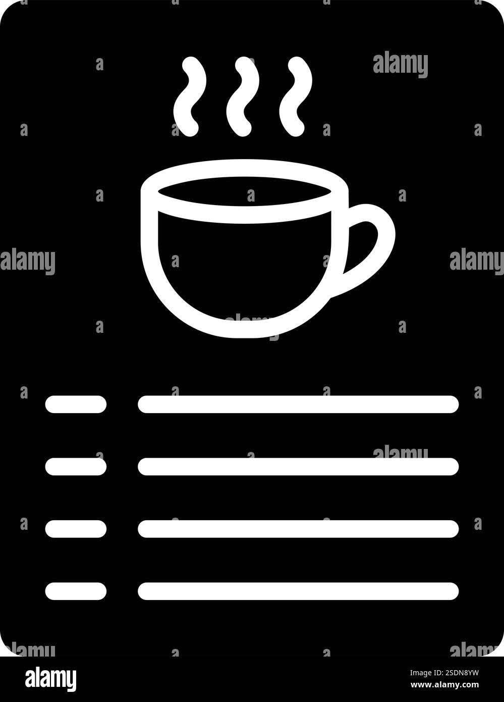 Menu Vector Icon Design Illustration Stock Vector Image & Art - Alamy