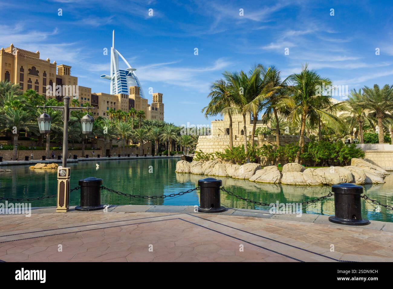 DUBAI, UAE - NOVEMBER 15: View of the hotel Burj Al Arab from Souk ...