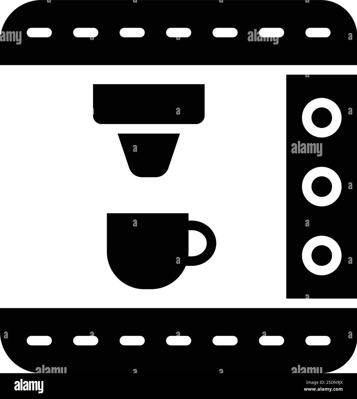 Coffee Machine Vector Icon Design Illustration Stock Vector Image & Art ...