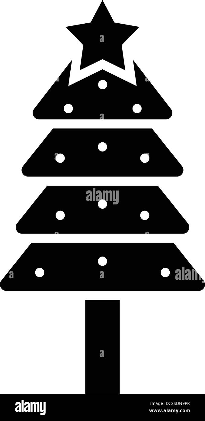 Pine logo vector design Black and White Stock Photos & Images - Alamy