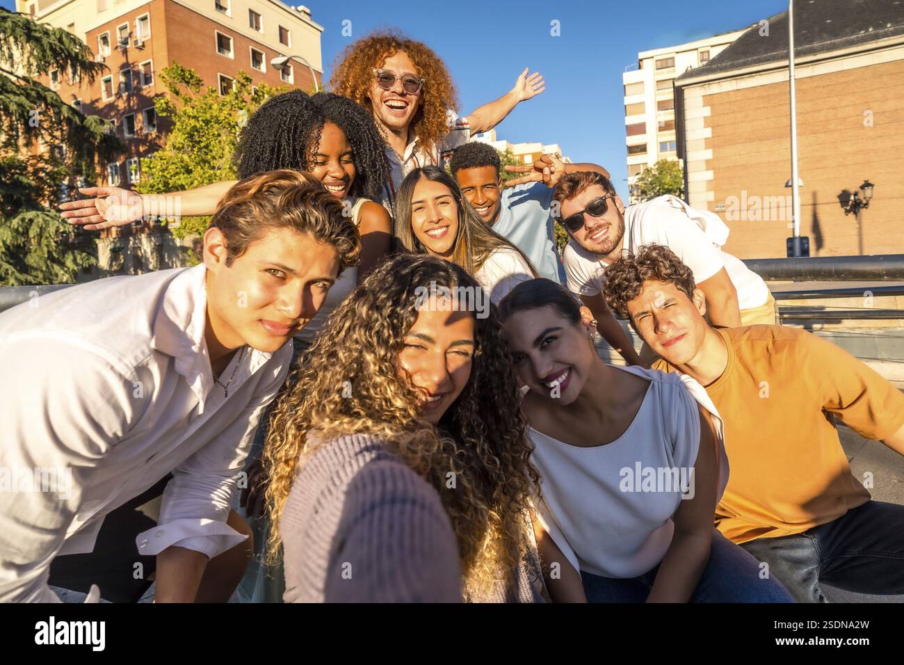 Portrait cheerful multi ethic hi-res stock photography and images - Alamy