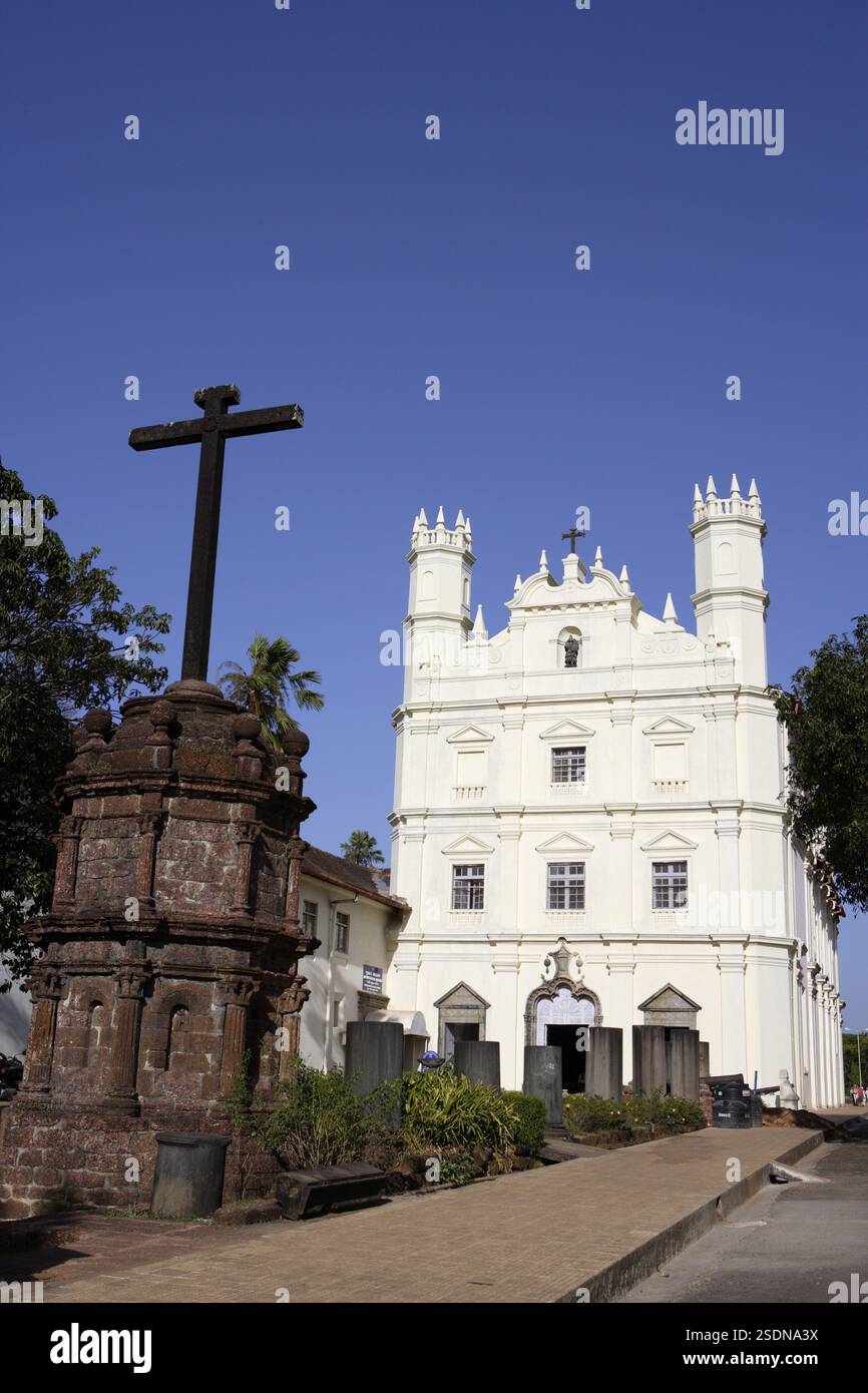 Holy cross in compound of church of St. Francis Of Assisi 1521 A.D ...