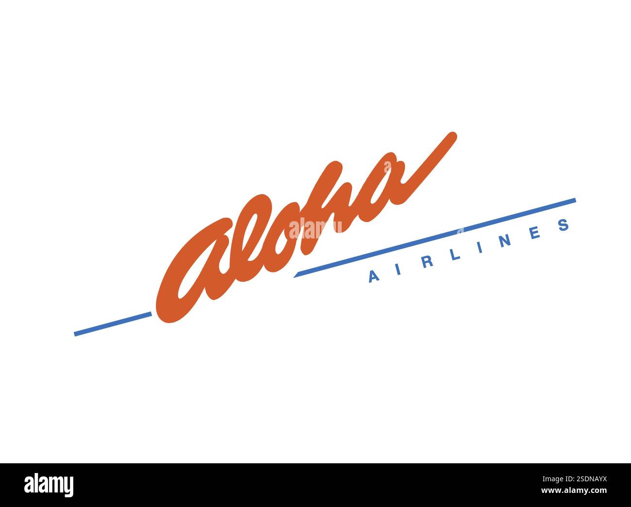 Turned to the left, Aloha Airlines logo, airline, logo Stock Photo - Alamy