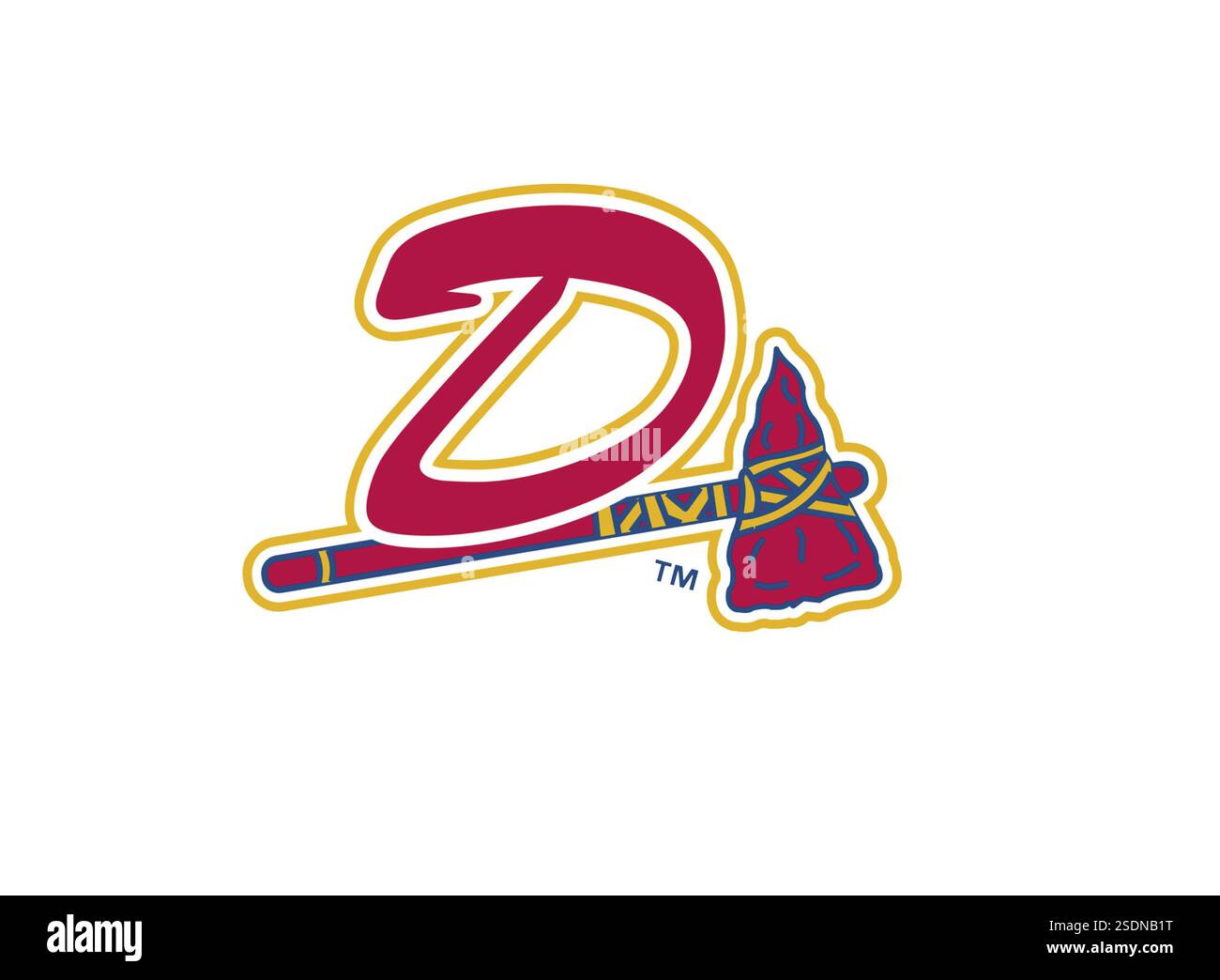 Rotated to right, Danville Braves logo, Baseball, Logo Stock Photo - Alamy