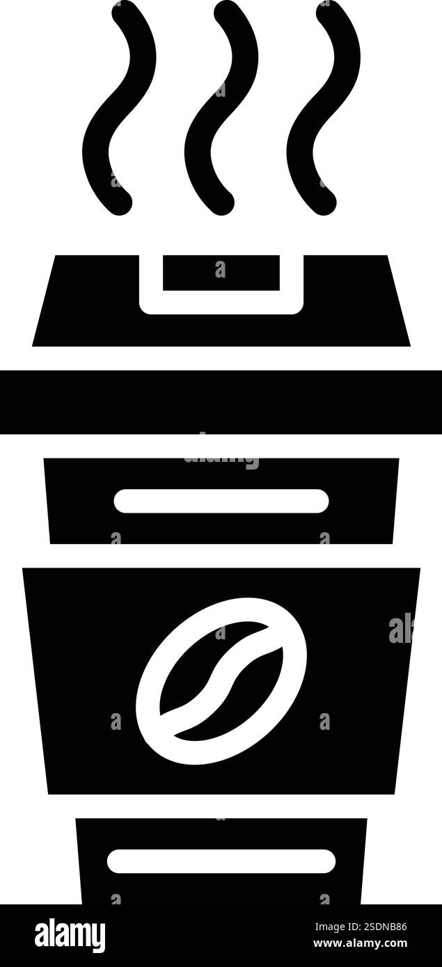 Paper cup logo design Black and White Stock Photos & Images - Alamy