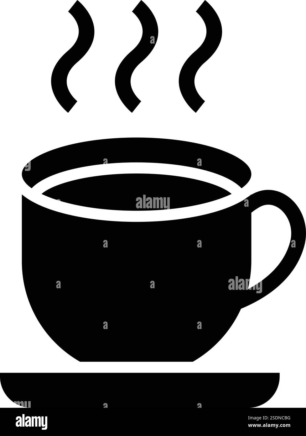 Tea mug vector vectors Black and White Stock Photos & Images - Alamy
