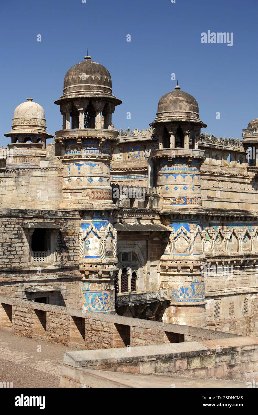 Architecture heritage Gwalior fort, Madhya Pradesh, India, Asia Stock ...