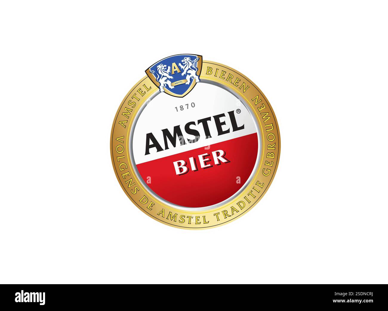 Rotated to left, Amstel Logo 1870, Drink, Old Logo from 1870 Stock ...