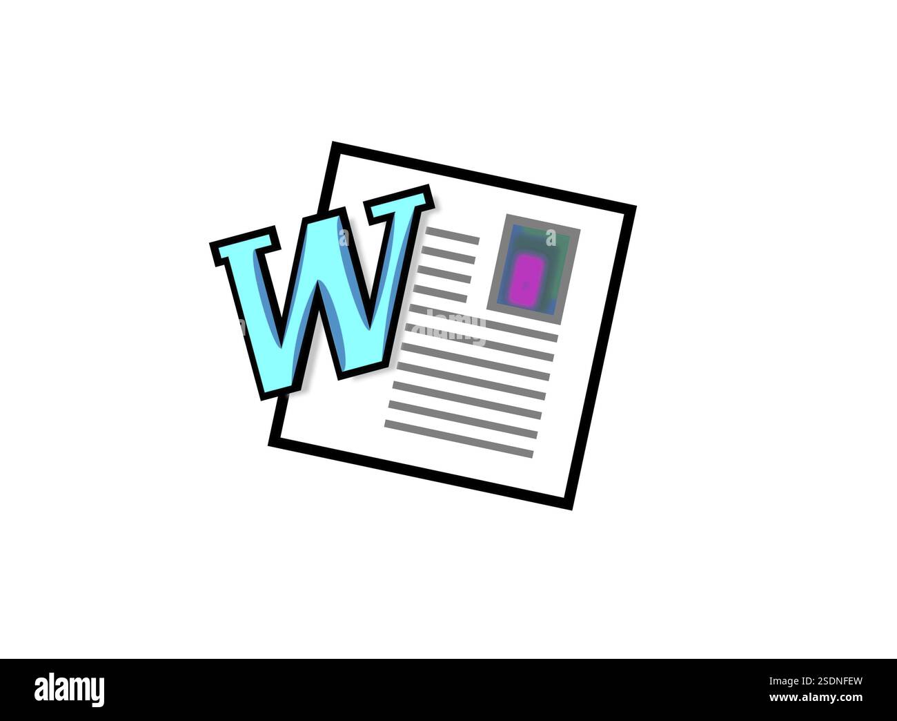 Nach links gedreht, Microsoft Word Logo 1995, Software, Historisches ...