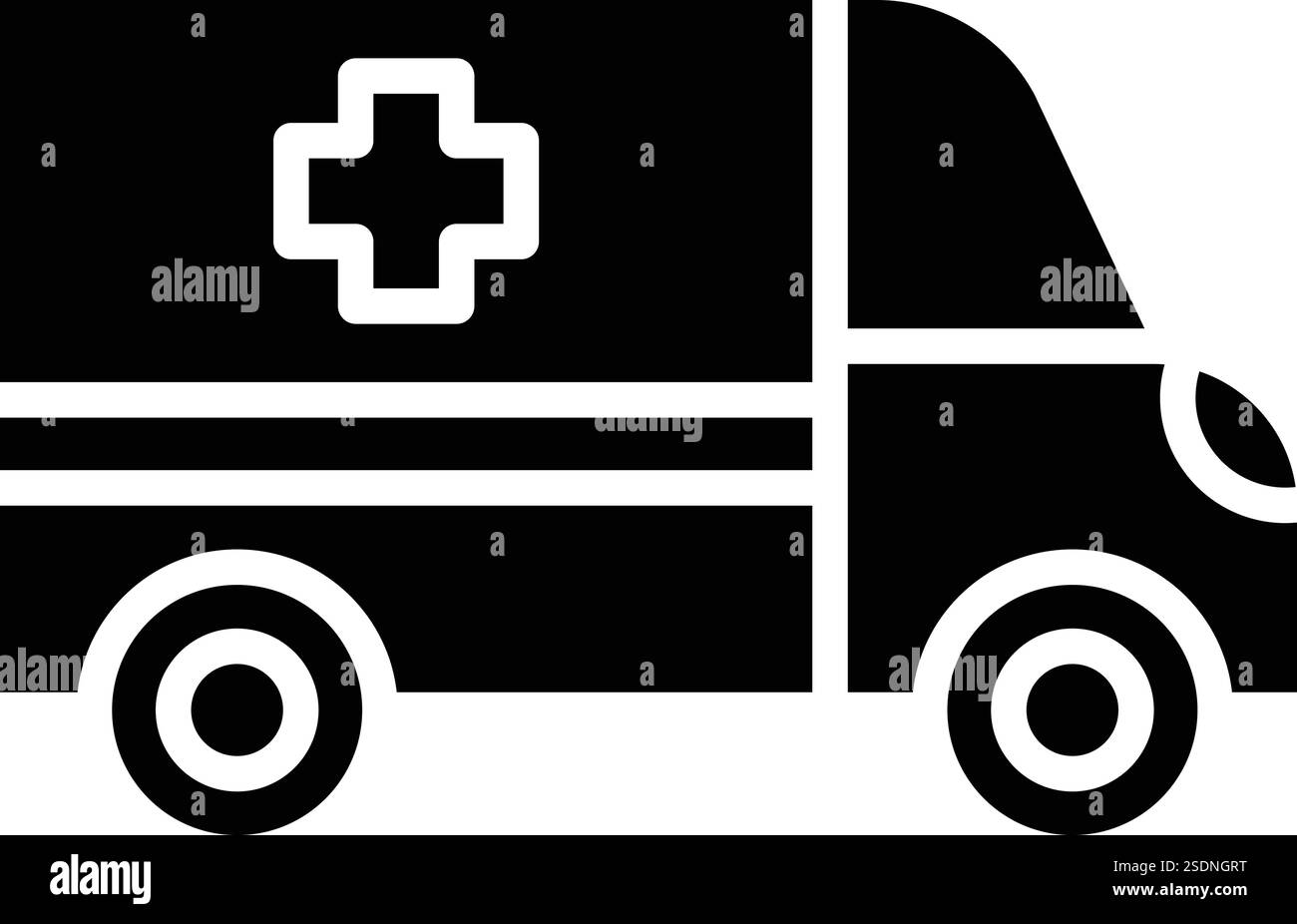 Ambulance Vector Icon Design Illustration Stock Vector Image & Art - Alamy