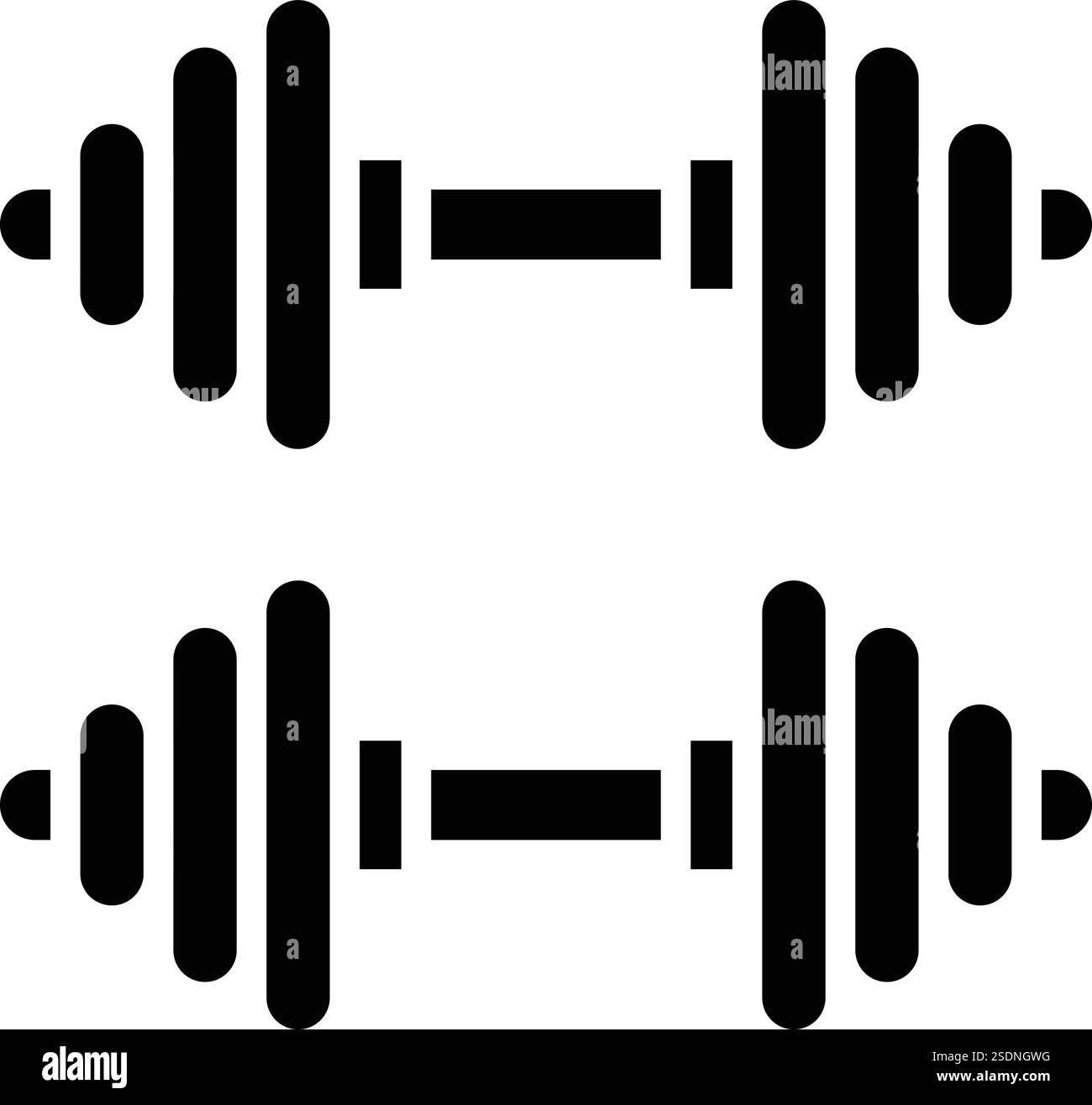Barbell vector vectors hi-res stock photography and images - Alamy
