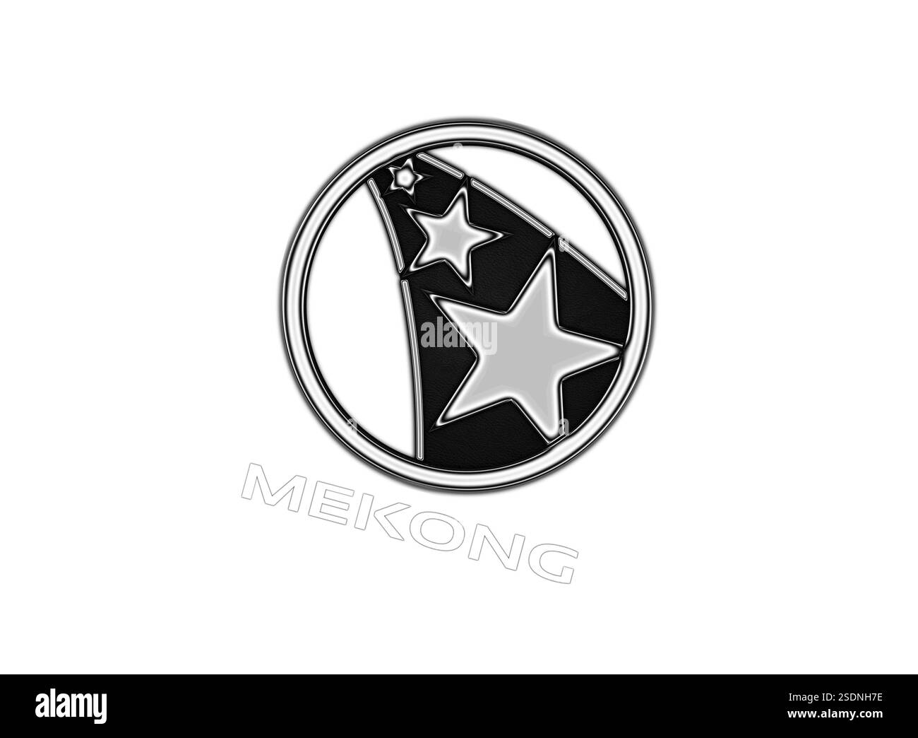 Rotated to right, logo Mekong, Logo Stock Photo - Alamy