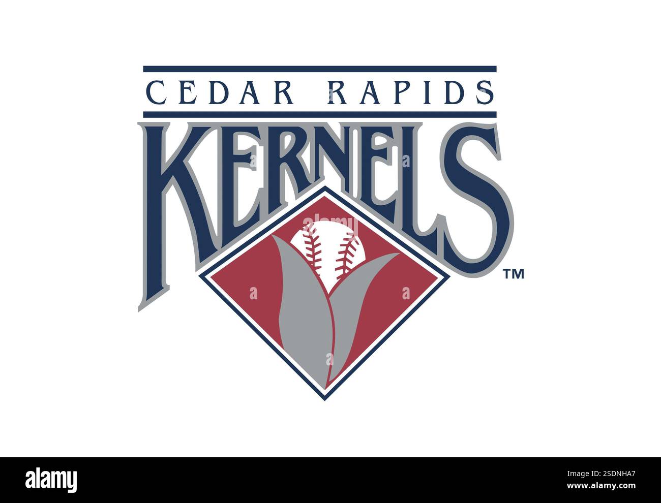 Cedar Rapids Kernels Logo 1993, Baseball, Old Logo from 1993 Stock ...