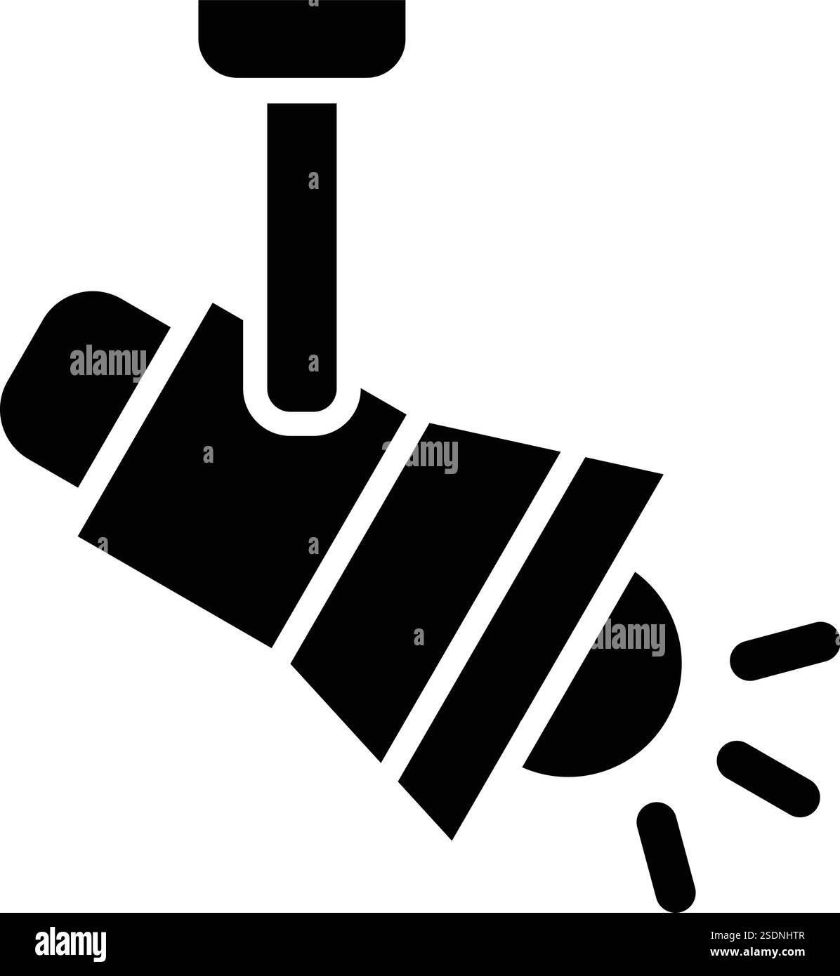 Spot Light Vector Icon Design Illustration Stock Vector Image & Art - Alamy