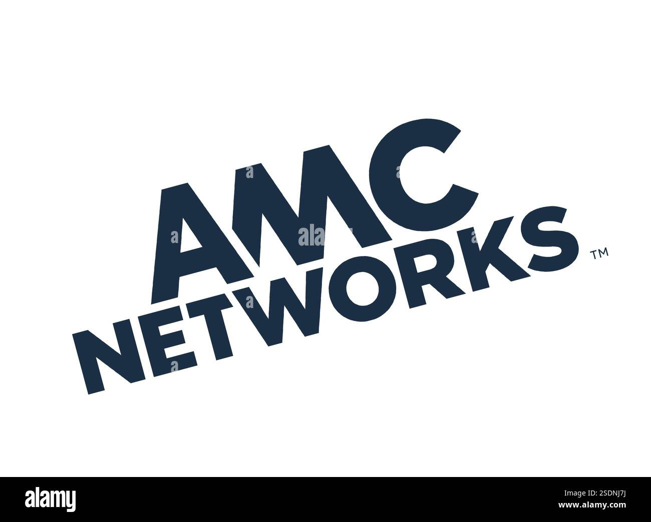 Turned to the left, AMC TV emblem, logo Stock Photo - Alamy