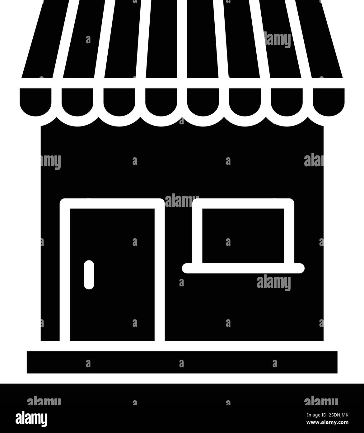 Store icon vector line Black and White Stock Photos & Images - Alamy