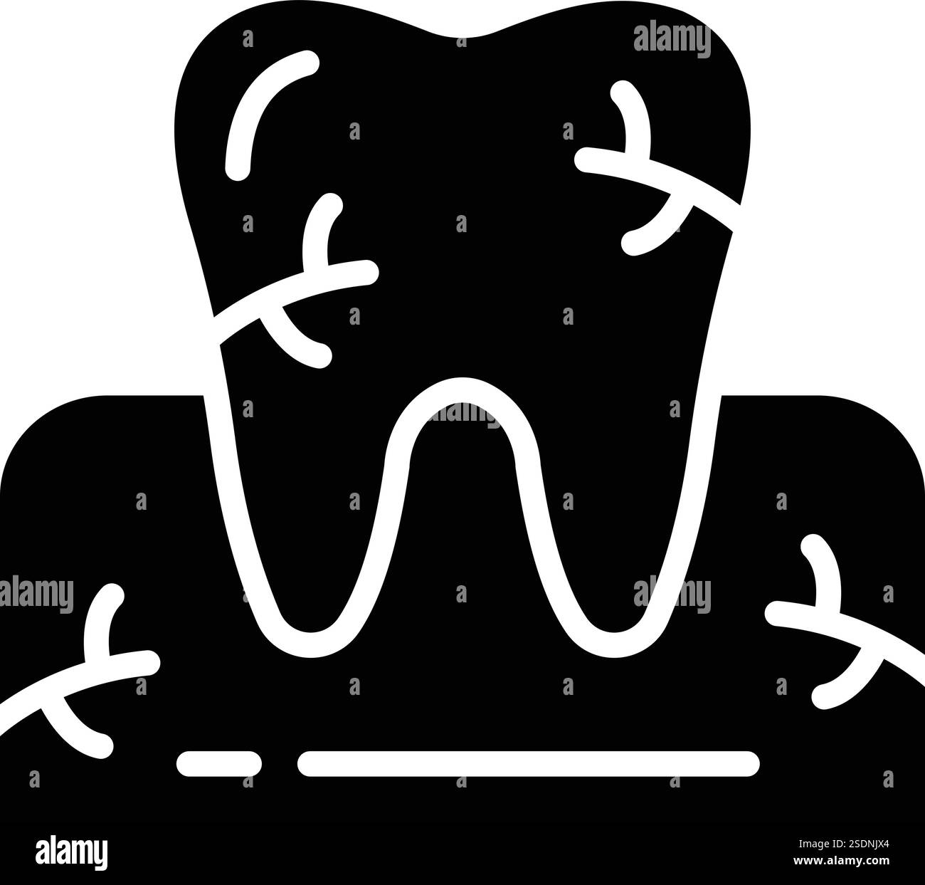 Toothache Vector Icon Design Illustration Stock Vector Image & Art - Alamy