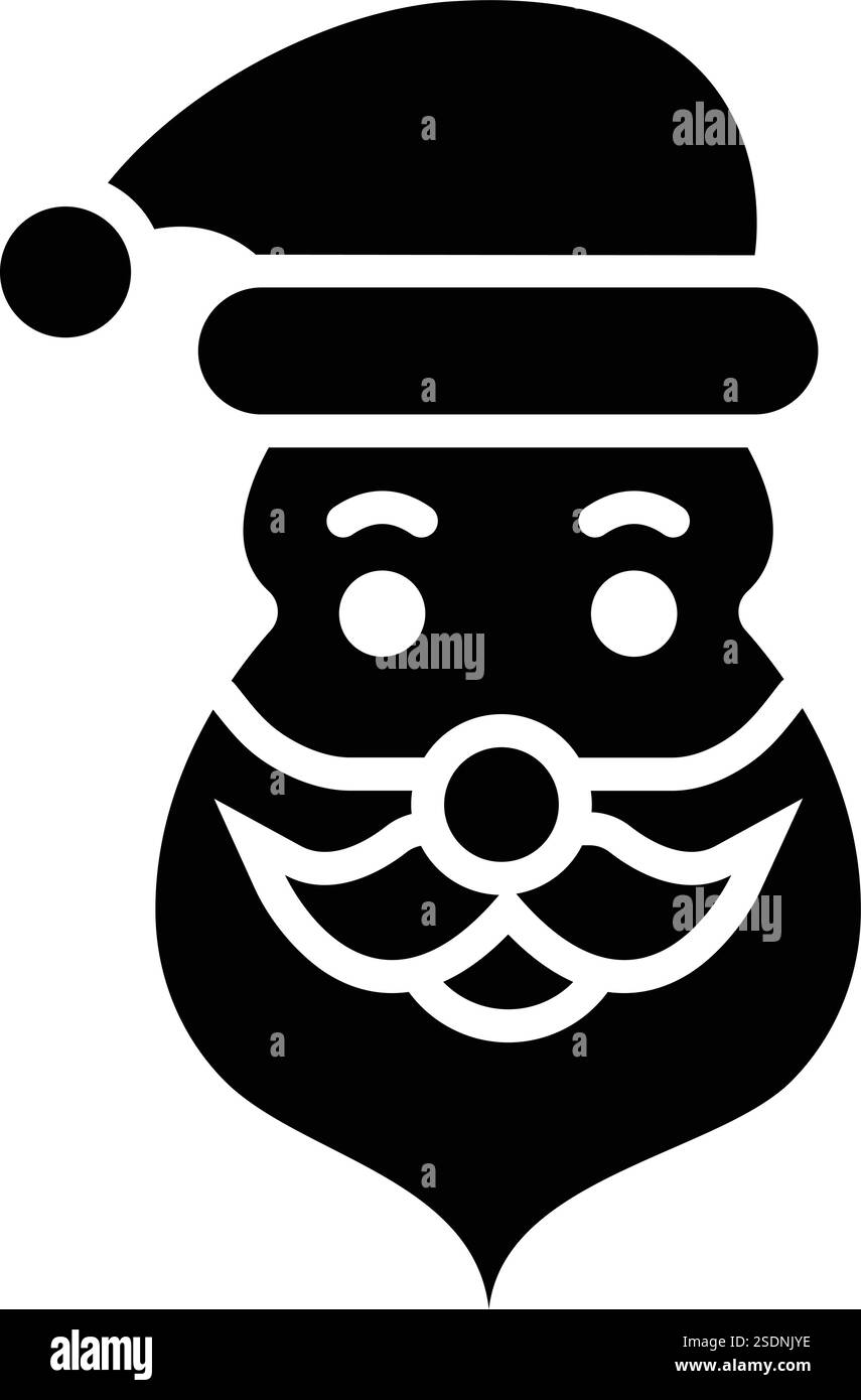 Santa vectors Black and White Stock Photos & Images - Alamy