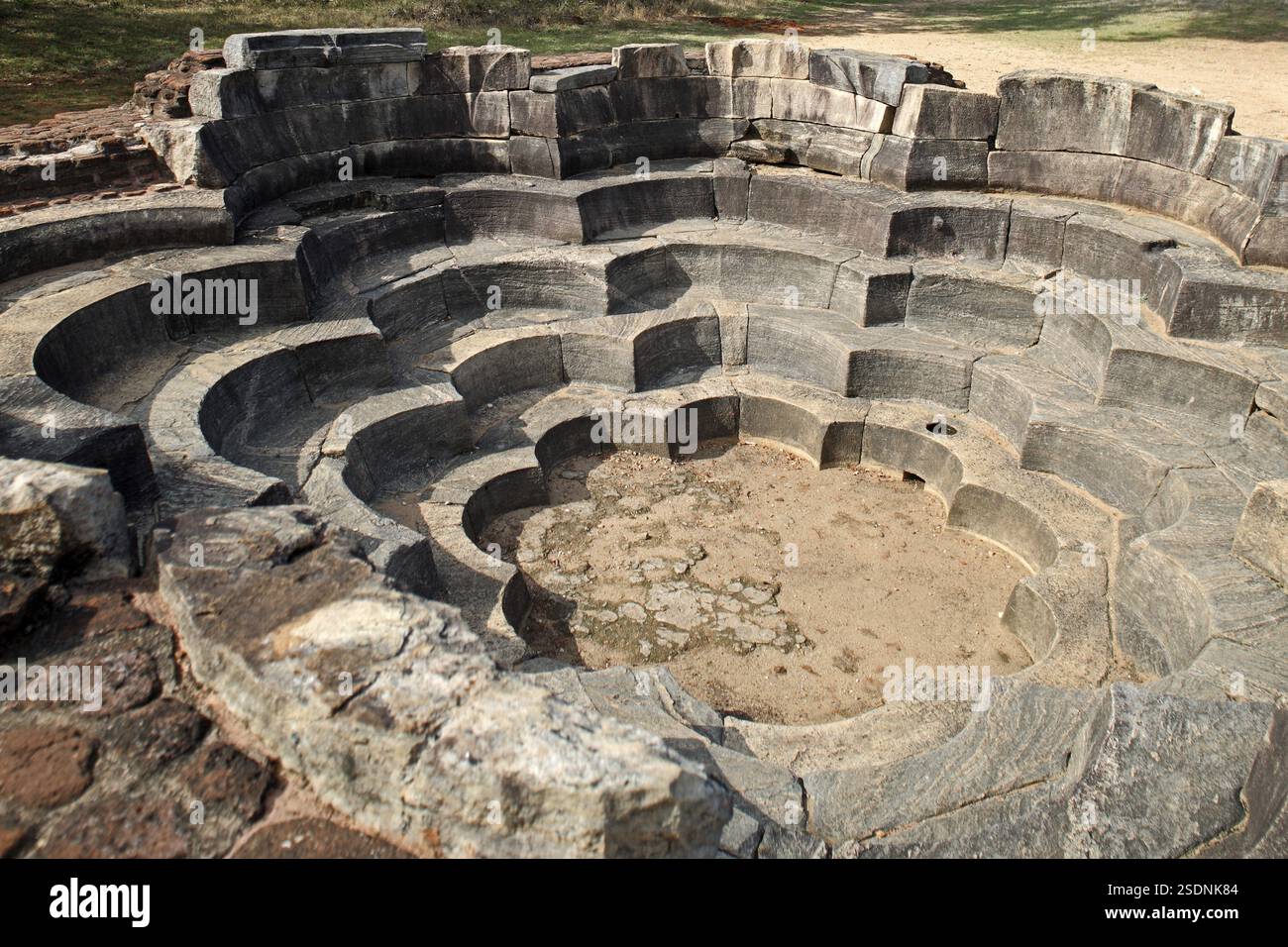Ruined structure, World Heritage site, ancient city of Polonnaruwa, Sri ...