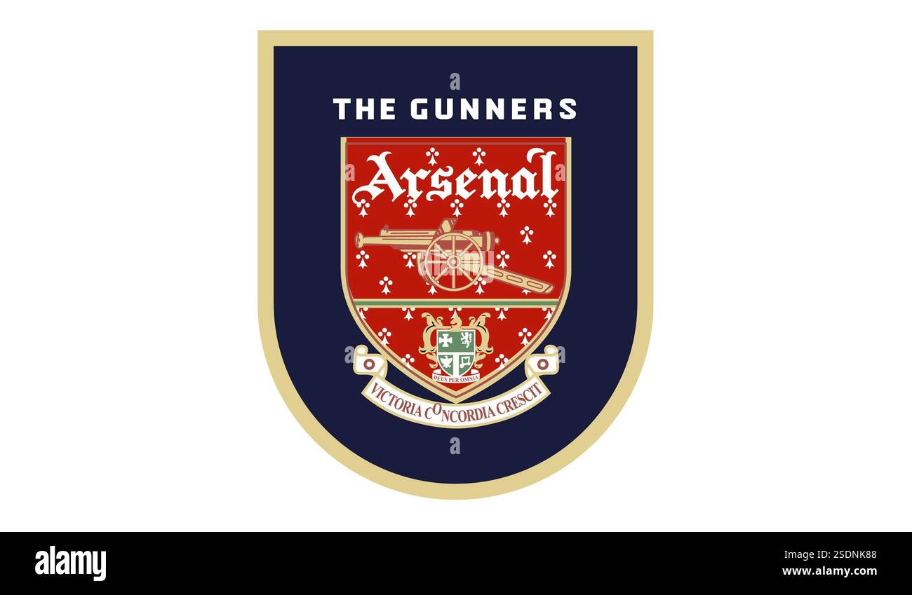 Arsenal Logo 1996, Soccer, Old Logo from 1996 Stock Photo - Alamy