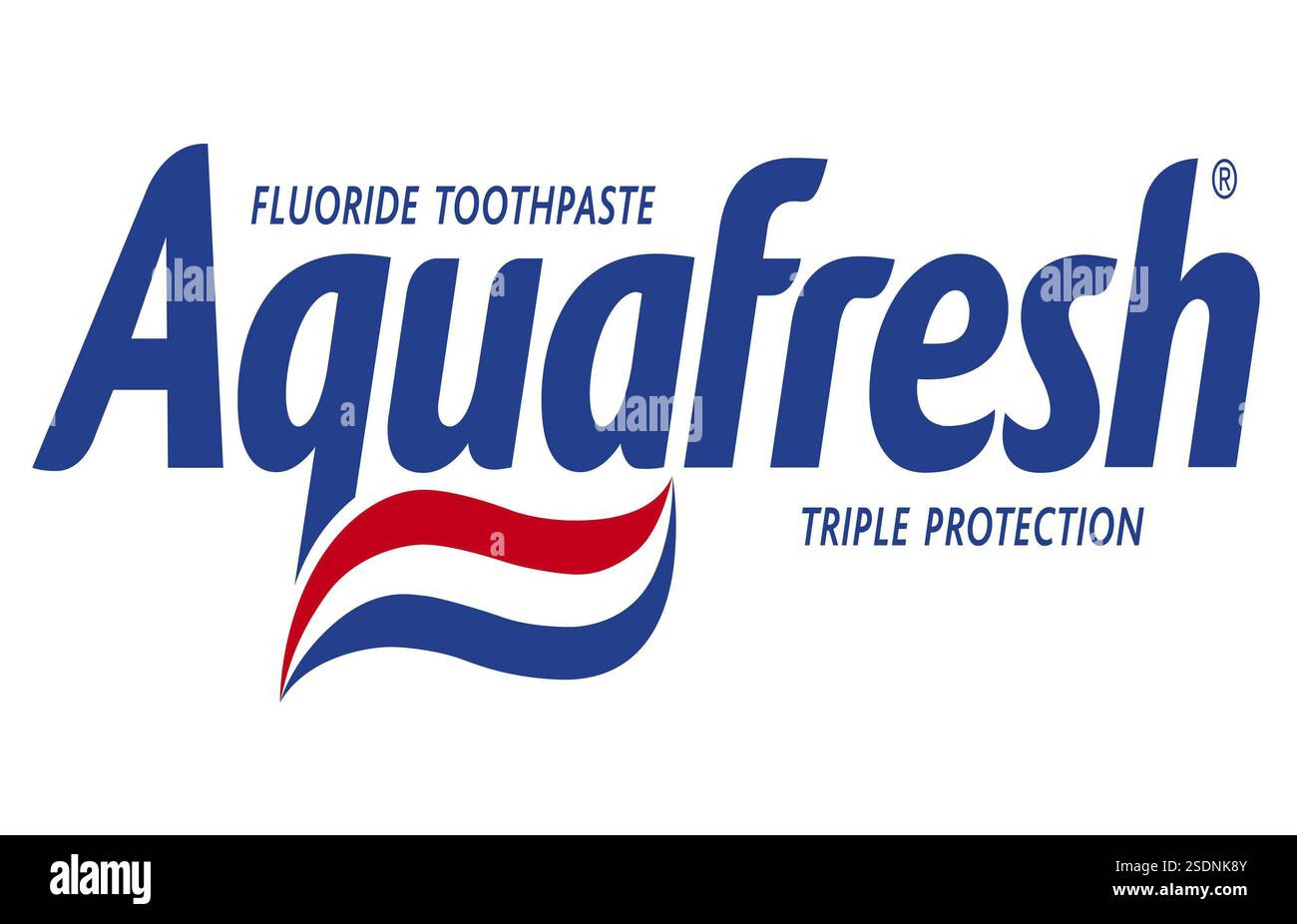 Aquafresh Logo 1998, Cosmetics, Old Logo from 1998 Stock Photo - Alamy
