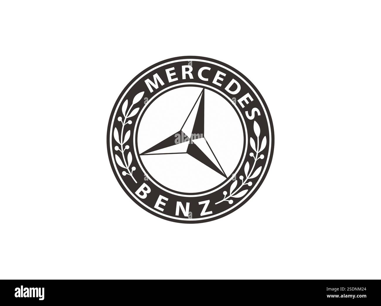 Rotated to right, Symbol Mercedes Benz, Car, Logo Stock Photo - Alamy