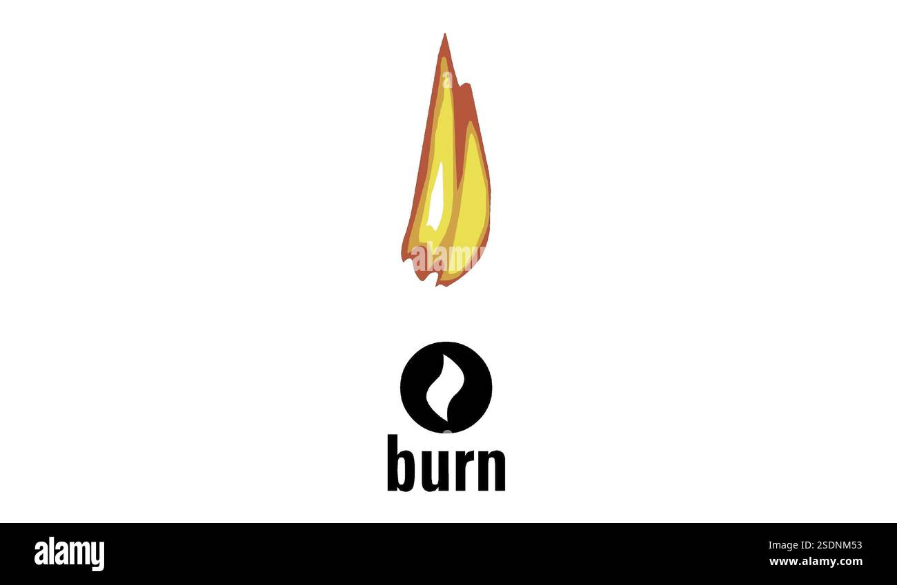 Logo Burn, Logo Stock Photo - Alamy