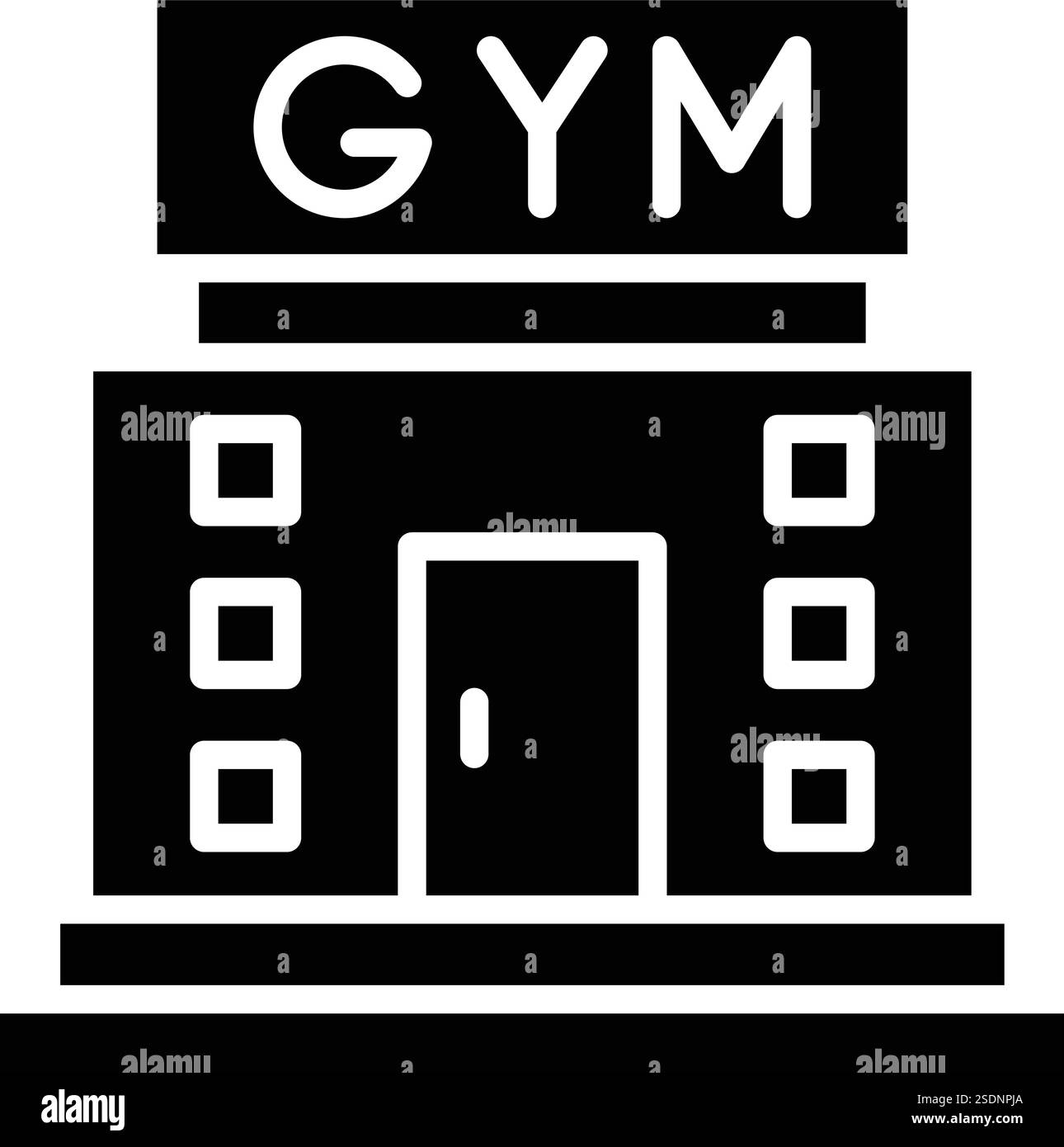 Gym icon vector vectors hi-res stock photography and images - Alamy
