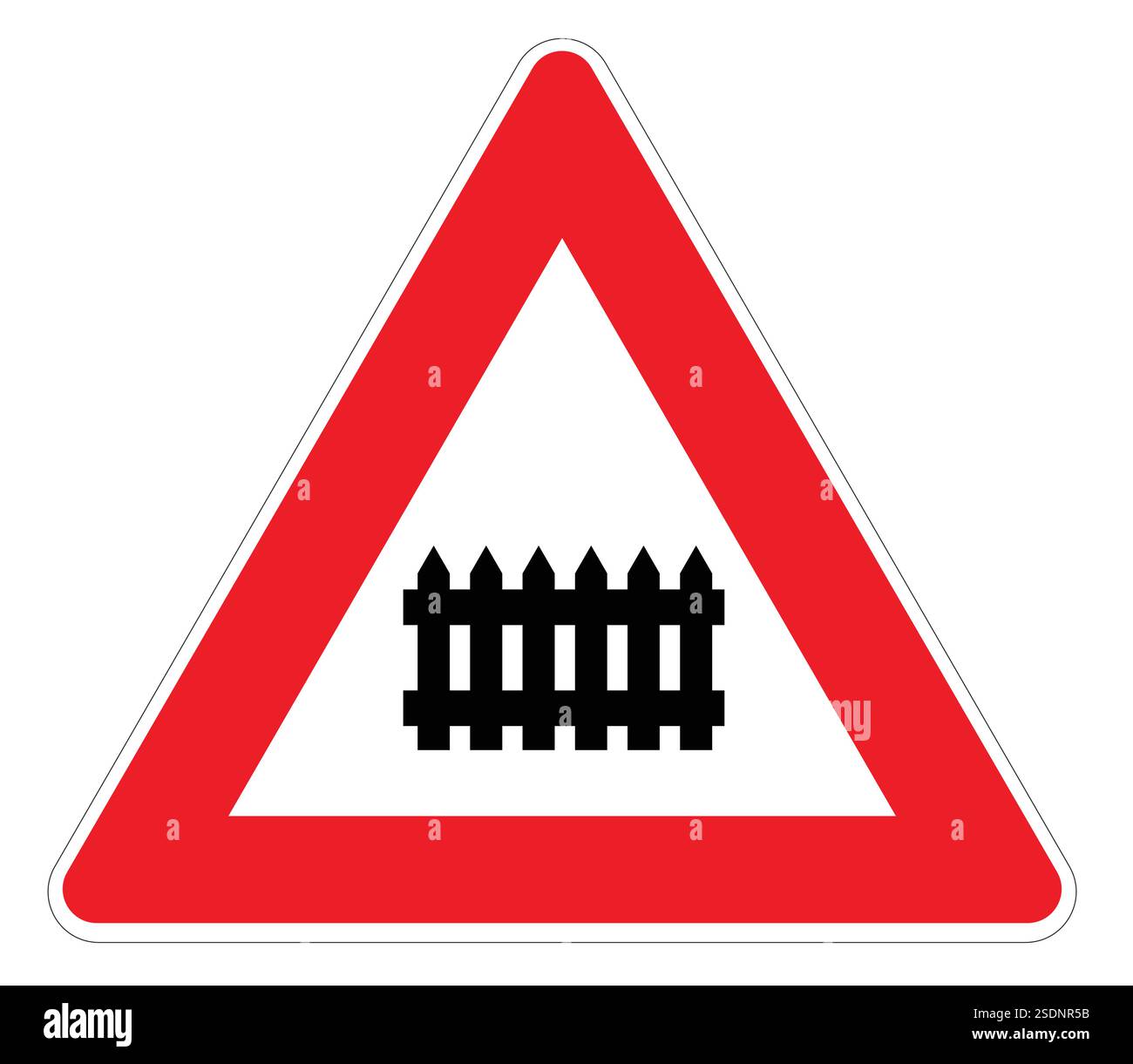 triangle traffic sign with approaching crossing illustrator NOT IA ...